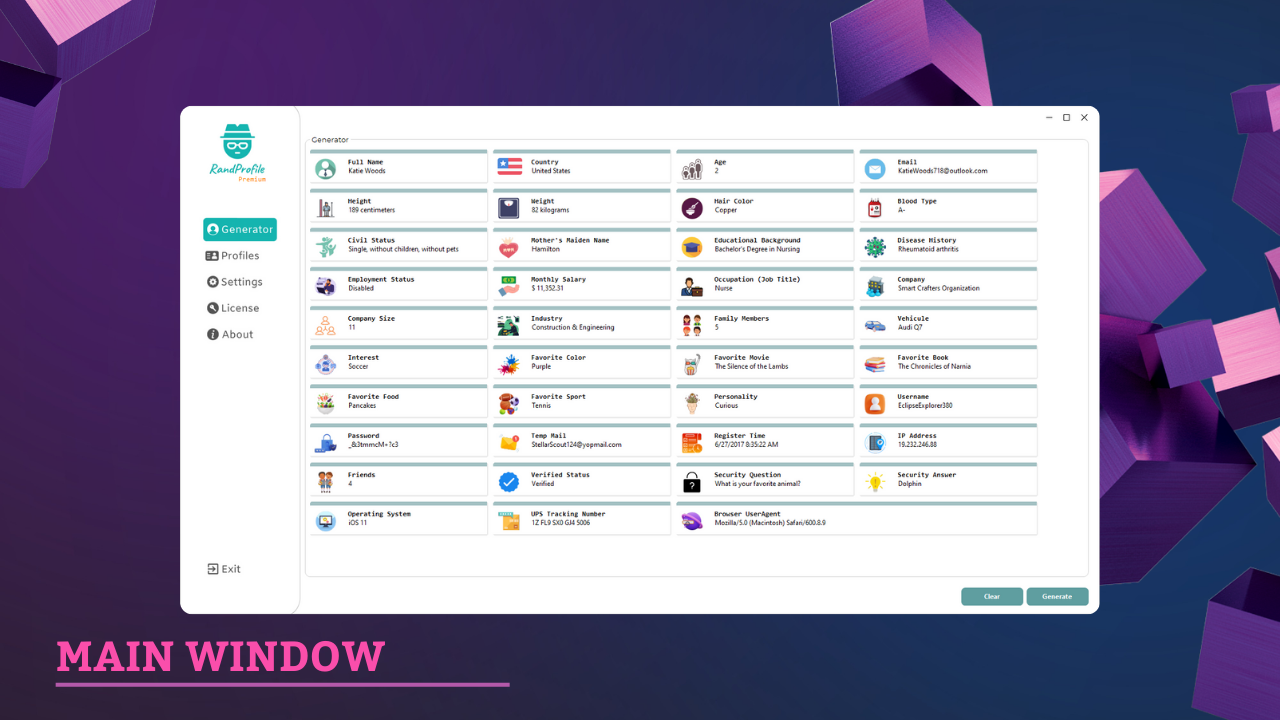 RandProfile - Random Profile Generator by spy0u | CodeCanyon